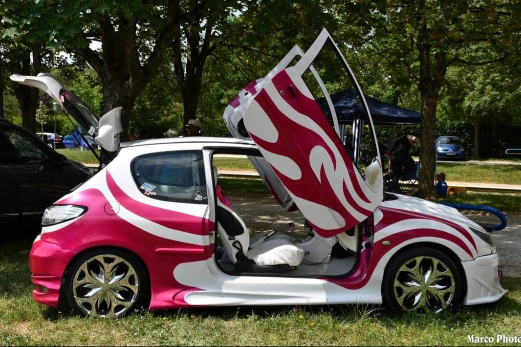 Peugeot 206 Pink Titi : retour au tuning des années 2000 ! | Akrro.com